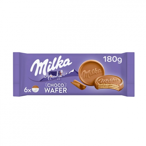 MILKA CHOCO WAFER 180G | Frutería La Pradera
